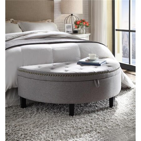 Half moon tufted storage ottoman store